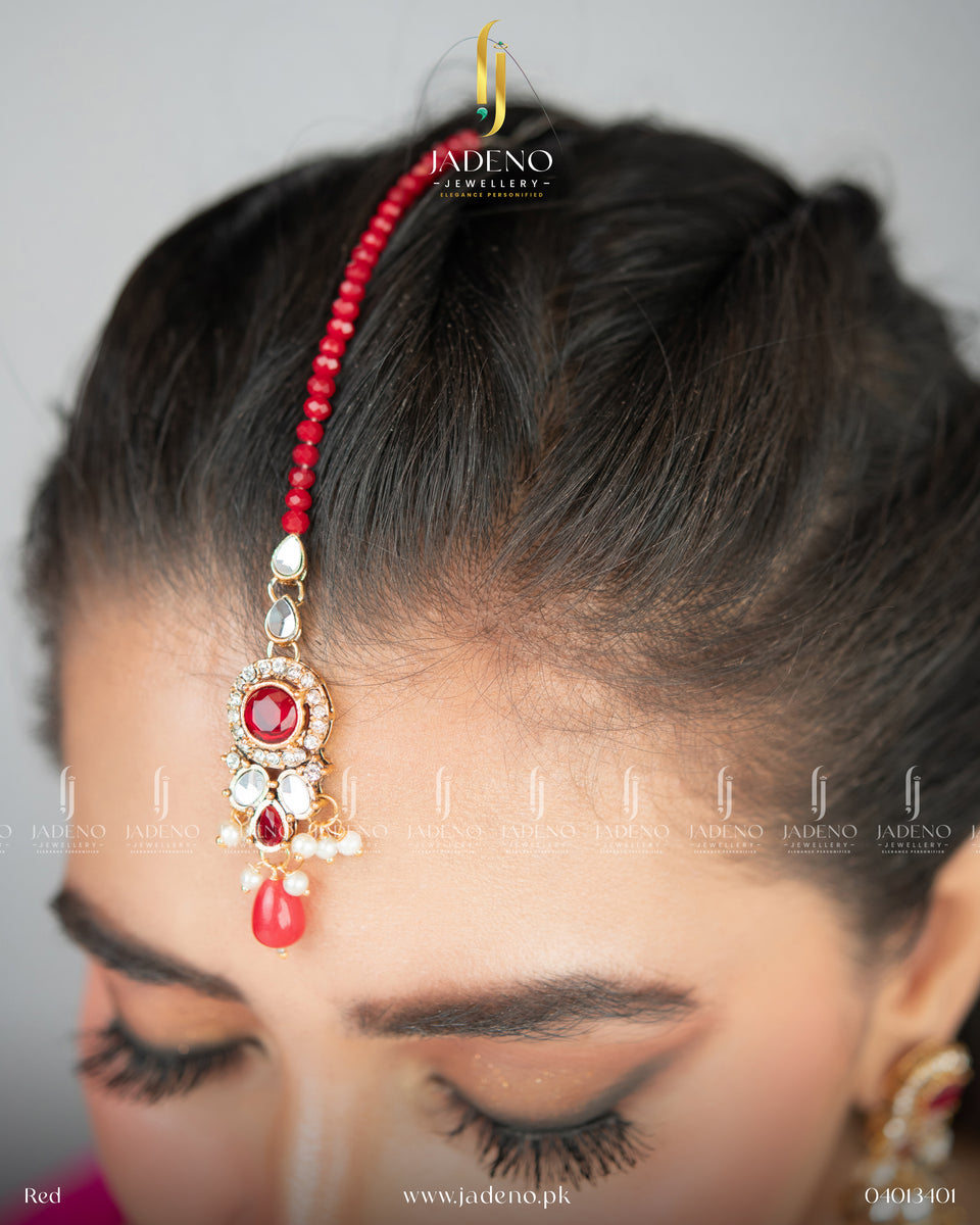 Buy Victorian Satakshi Choker Set with Tika Online in Pakistan | Jadeno.pk
