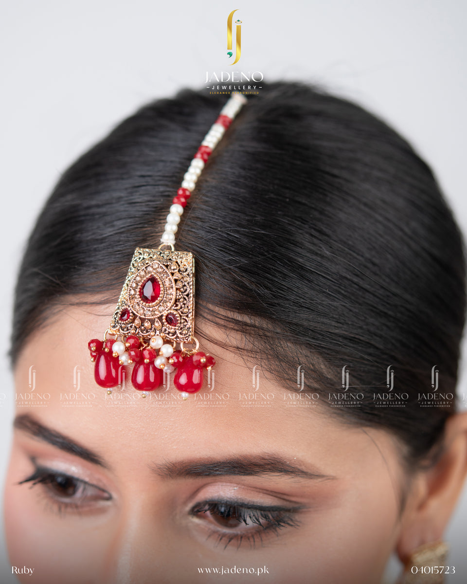 Buy Traditional Rohika Choker Set with Tika Online in Pakistan | Jadeno.pk