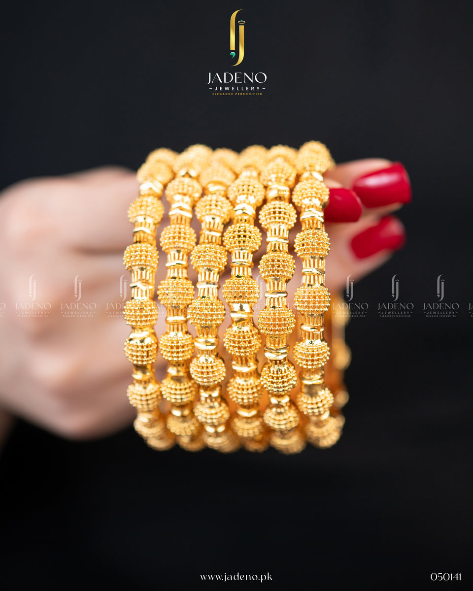 Buy The Oro Bangles- 6 Pieces Online in Pakistan | Jadeno Jewellery